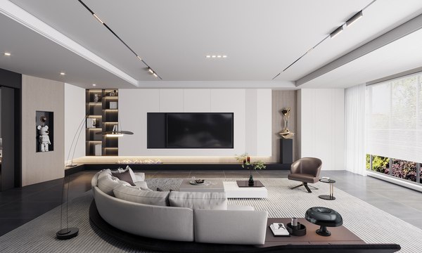 modelo 3d Modern living room - TurboSquid 2020817