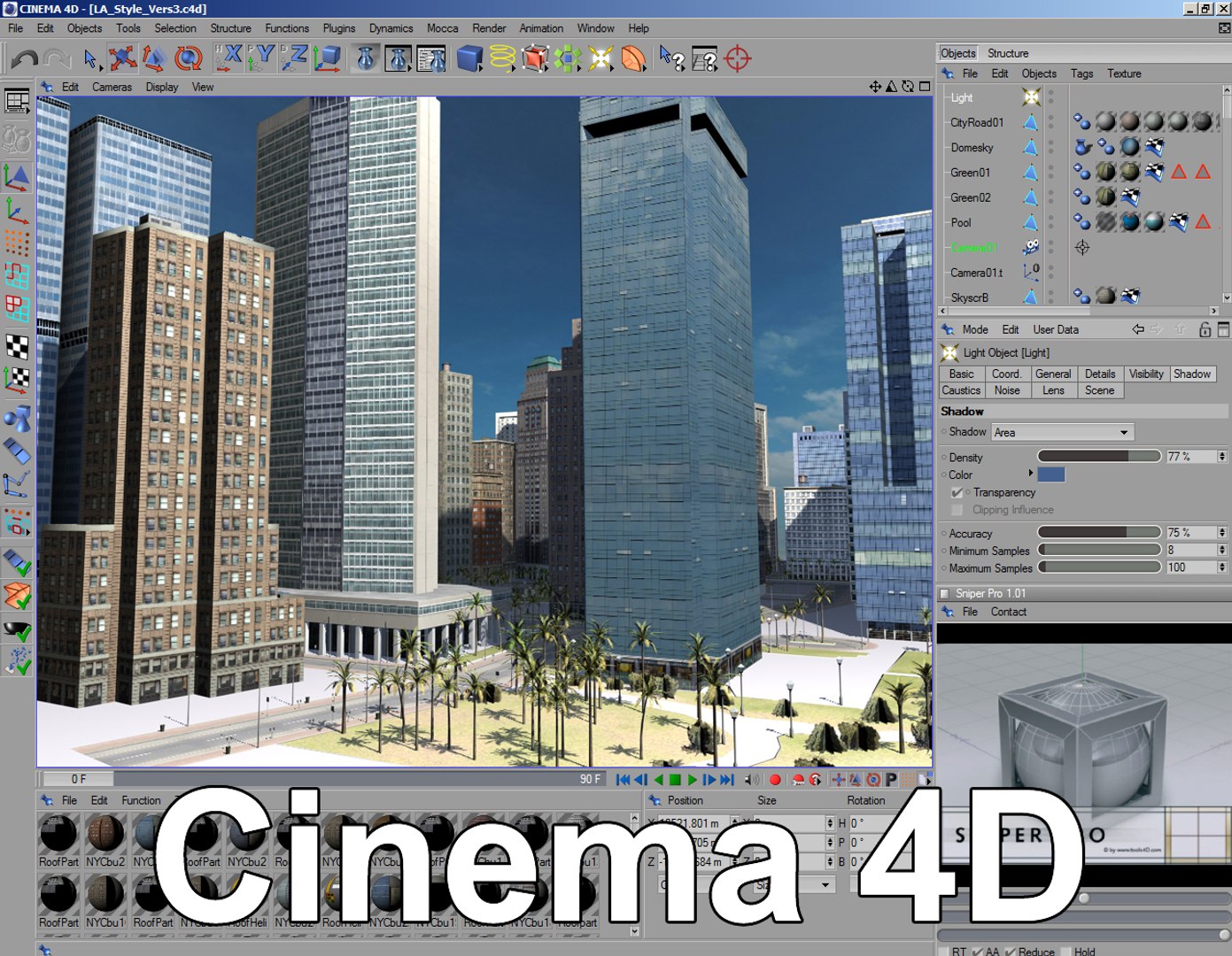 3d c4d city street real