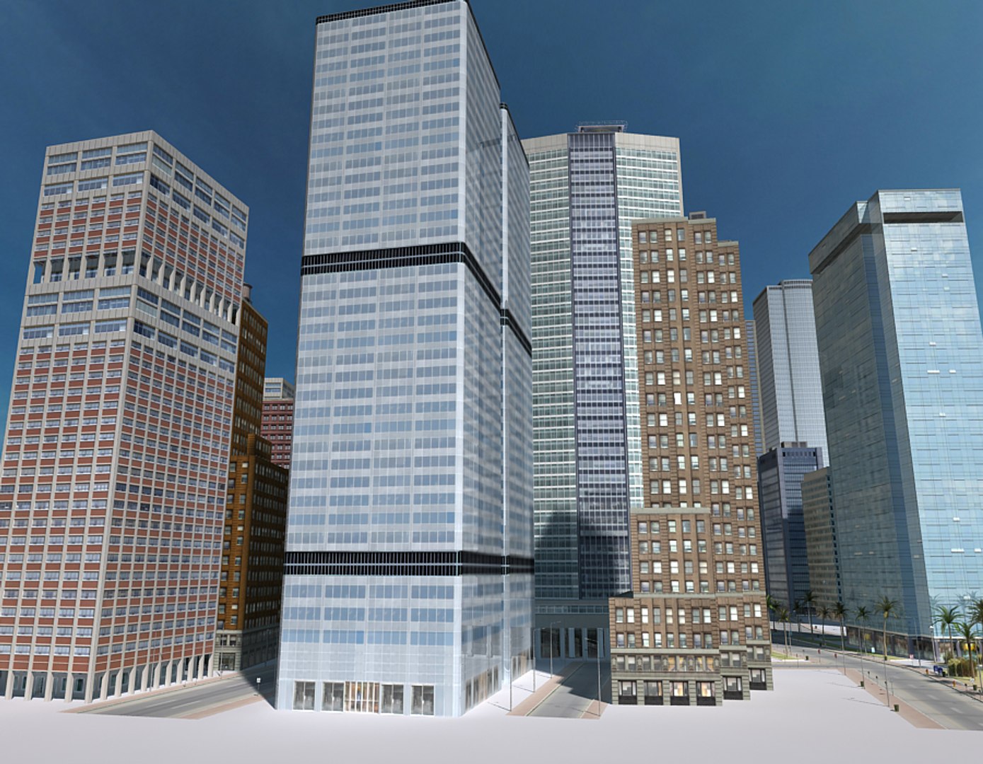 3d C4d City Street Real