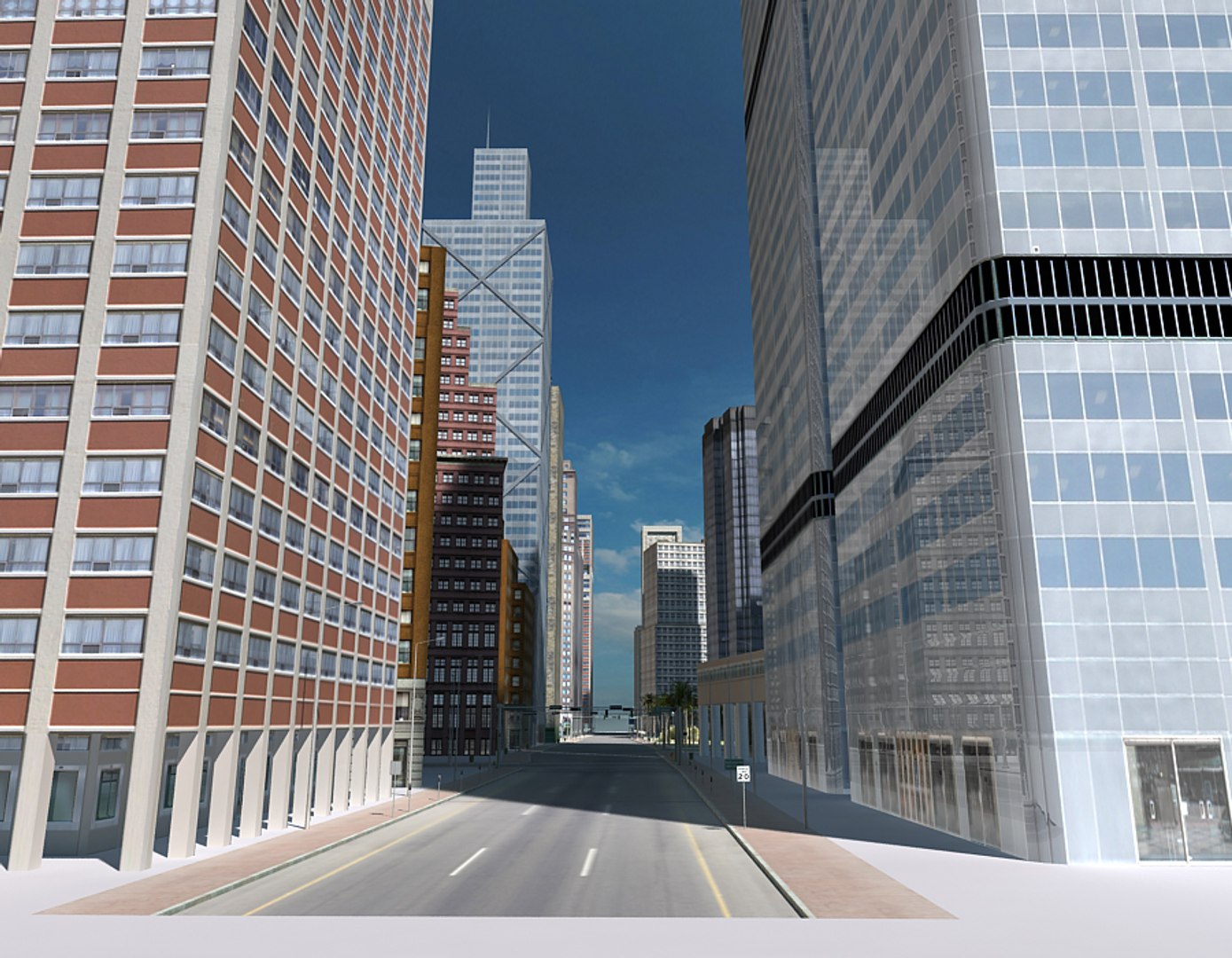 3d c4d city street real