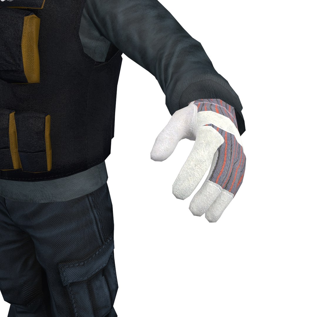 Worker Man 3d Obj
