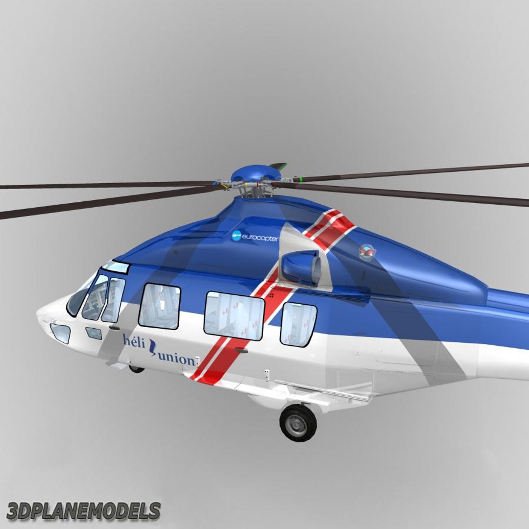 Eurocopter Helicopter Ec-175 3d Model