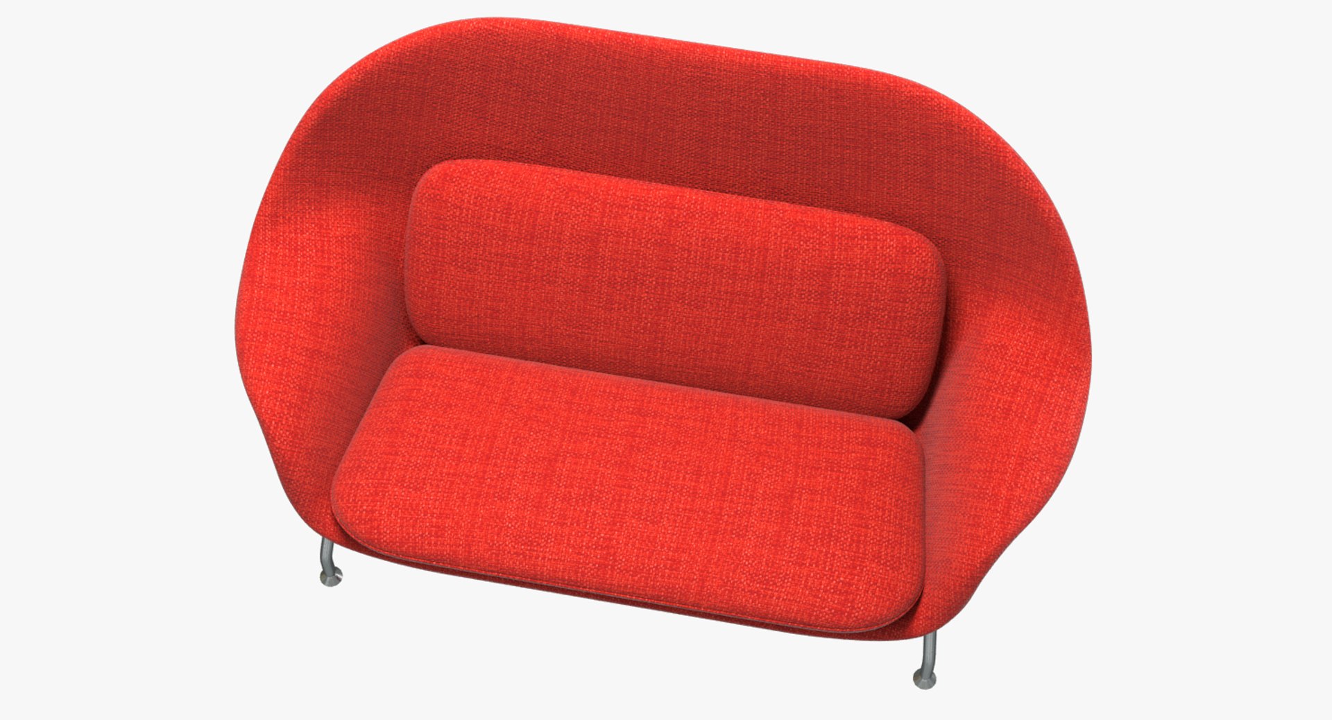 3D Knoll Saarinen Womb Sofa Model - TurboSquid 1411630