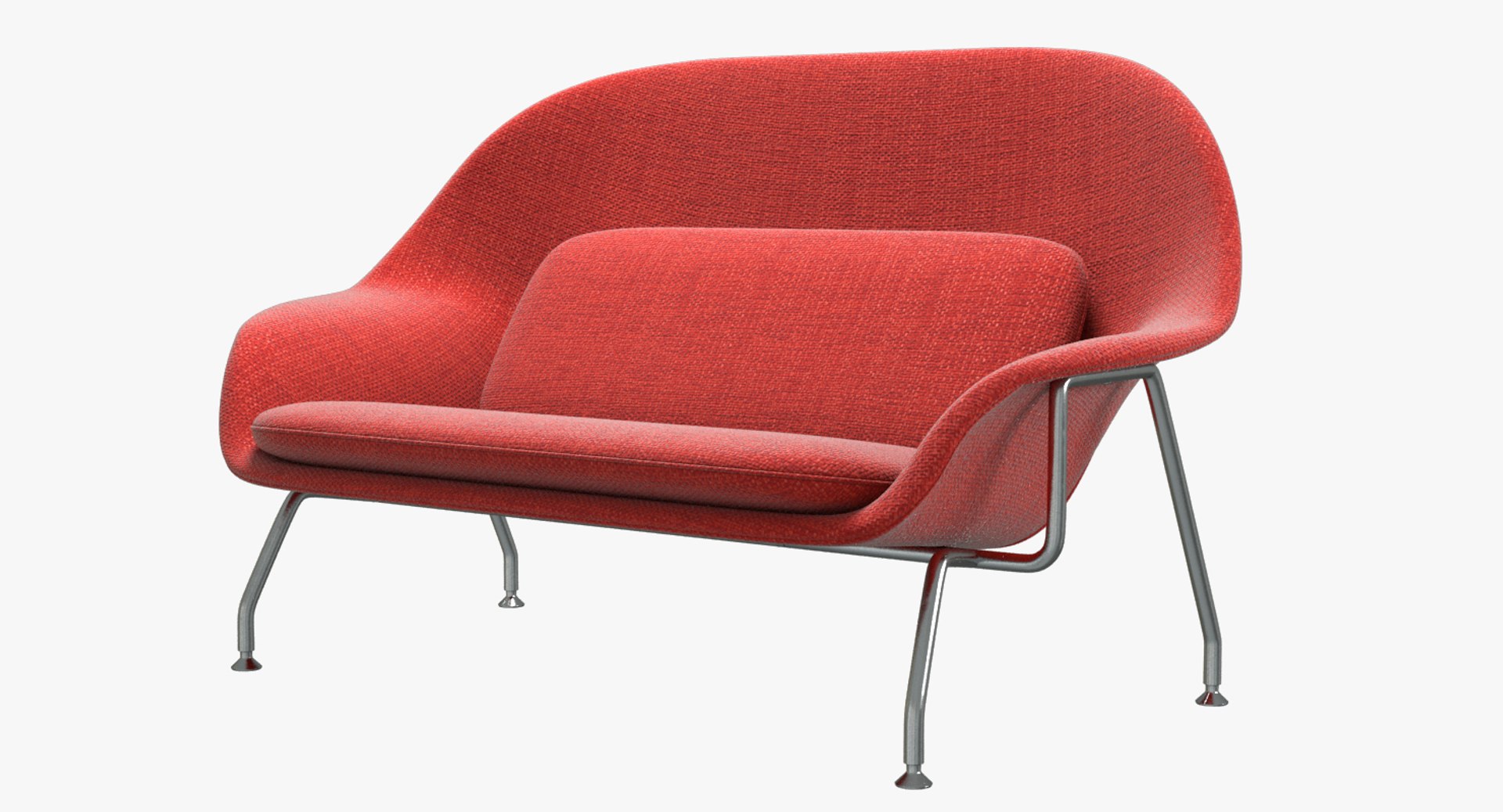 3D Knoll Saarinen Womb Sofa Model - TurboSquid 1411630