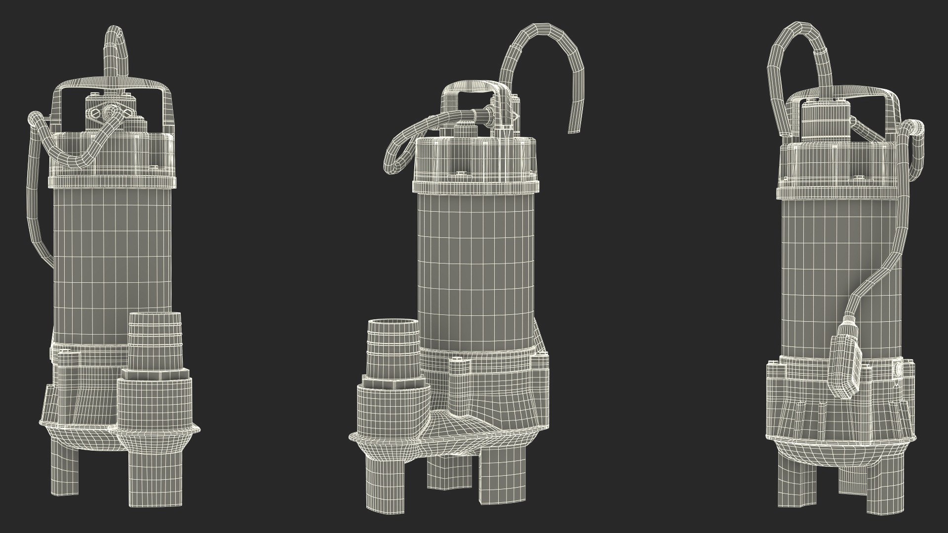 Heavy-Duty Sludge Pump 3D Model - TurboSquid 2415885