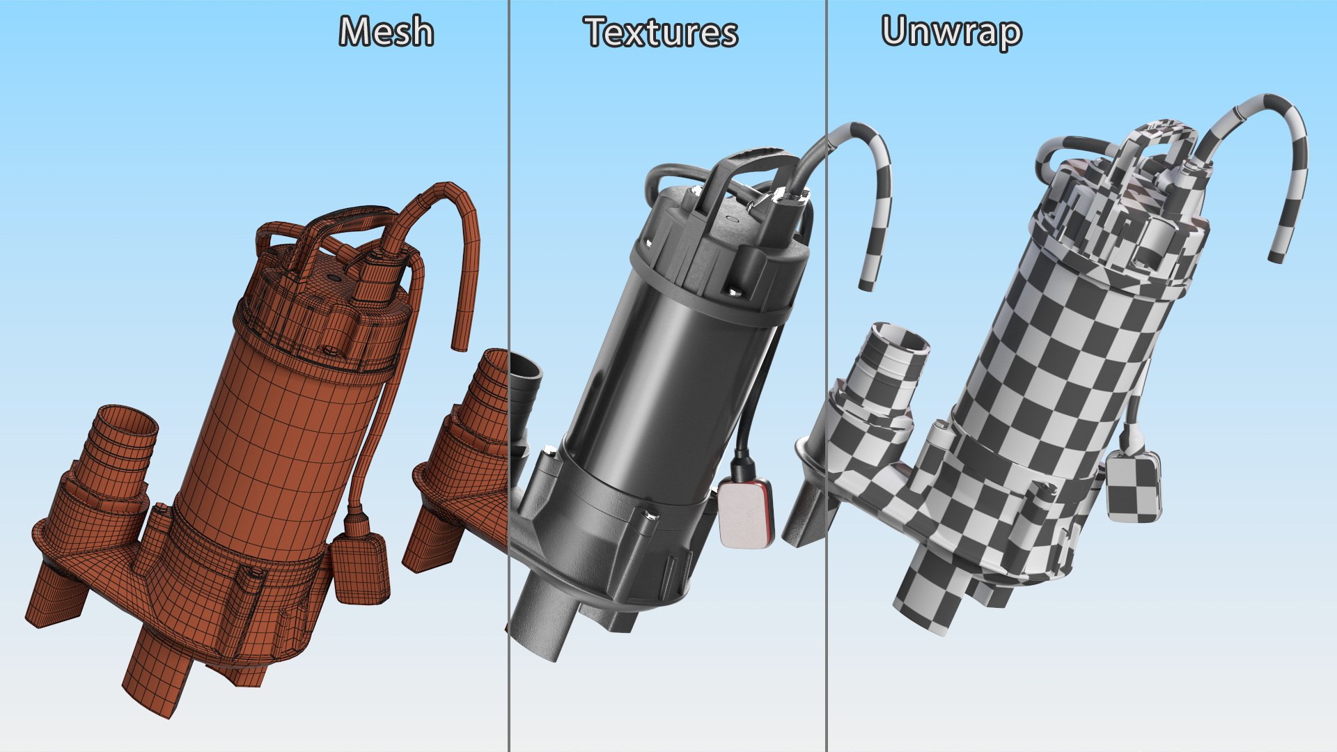 Heavy-Duty Sludge Pump 3D Model - TurboSquid 2415885