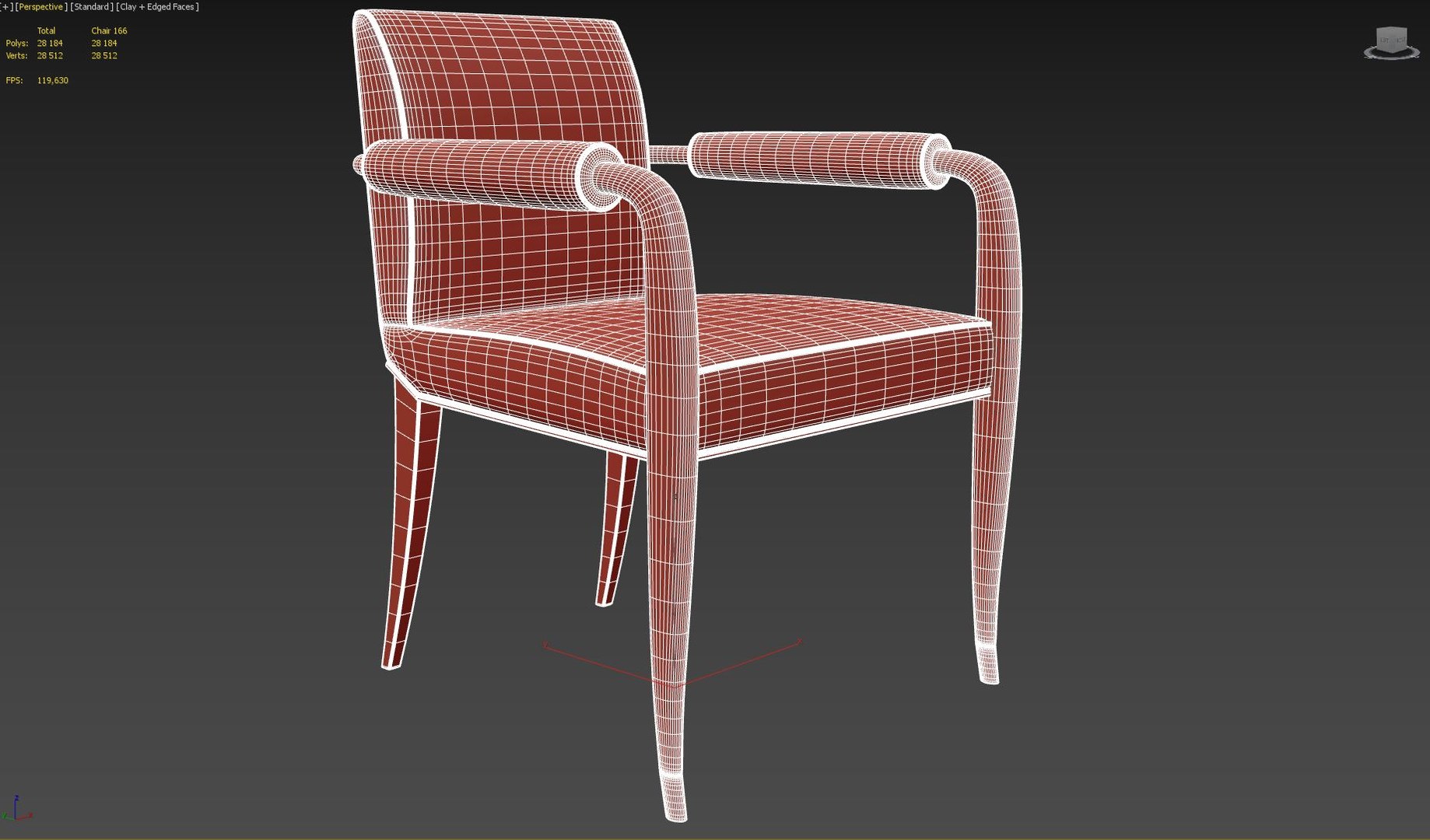 Chair 166 3D model - TurboSquid 1628848