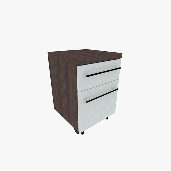 mobile pedestal drawers 3d model