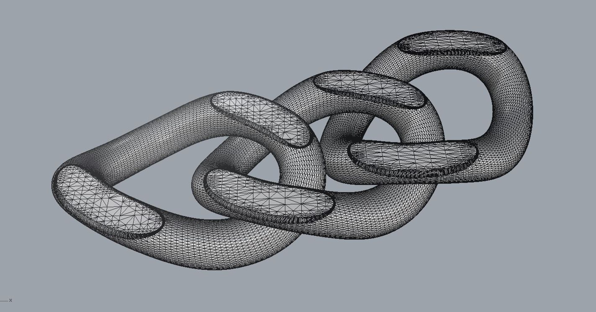 3d model chain link