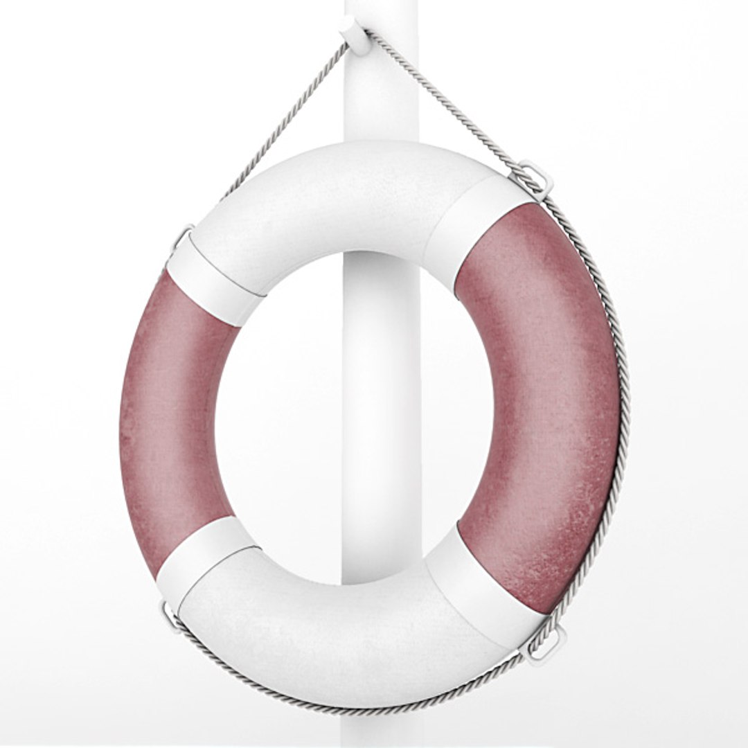 3d lifebuoy rope model
