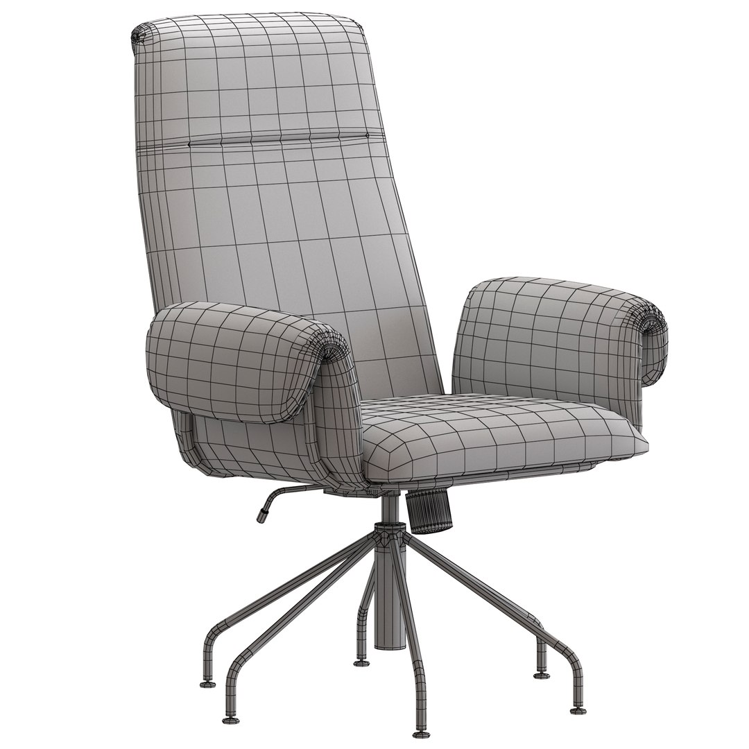 CB2 Saviti Office Chair model - TurboSquid 2165386