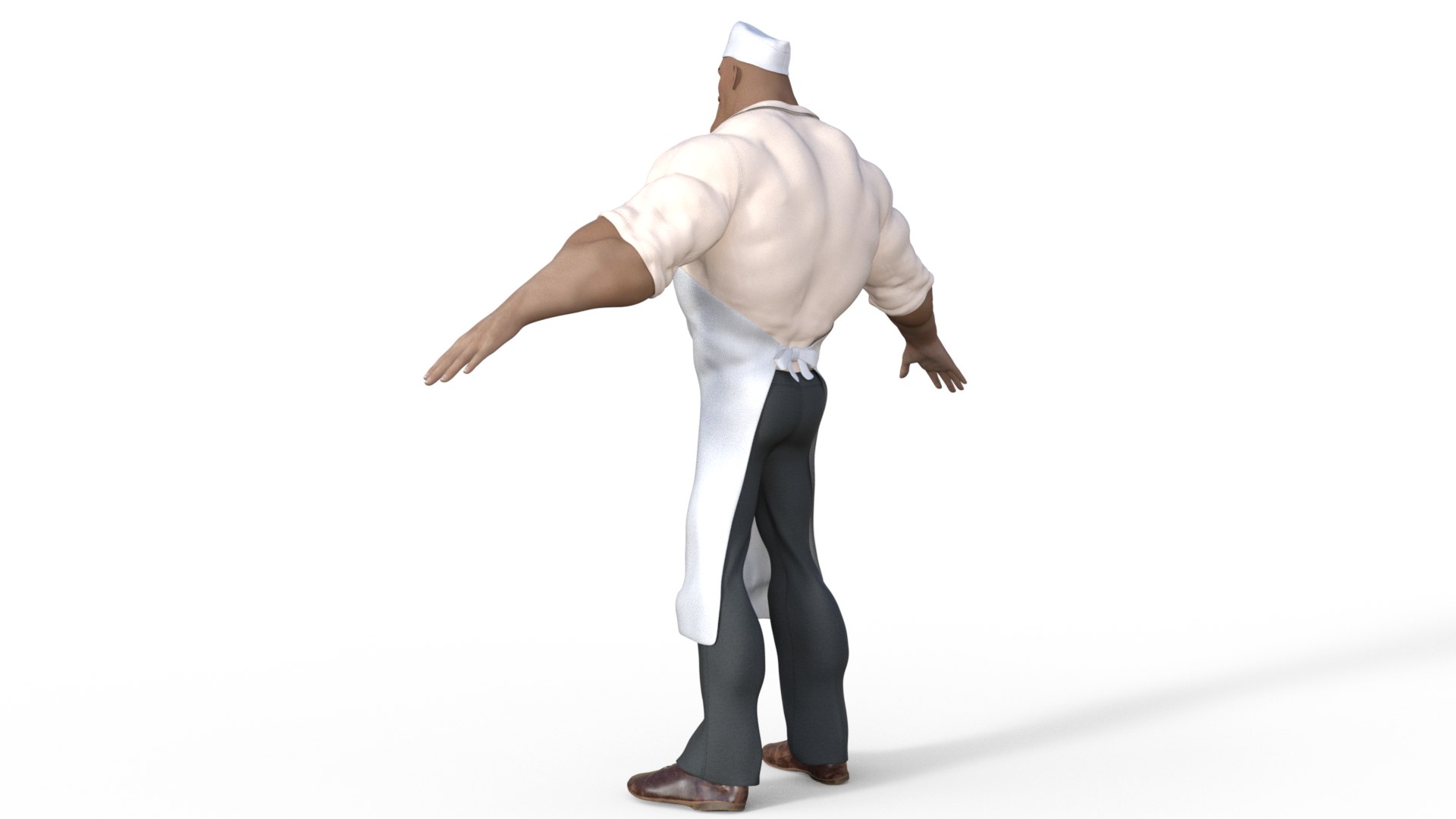 Cartoon Angry Butcher Rigged 3D Model - TurboSquid 2186910