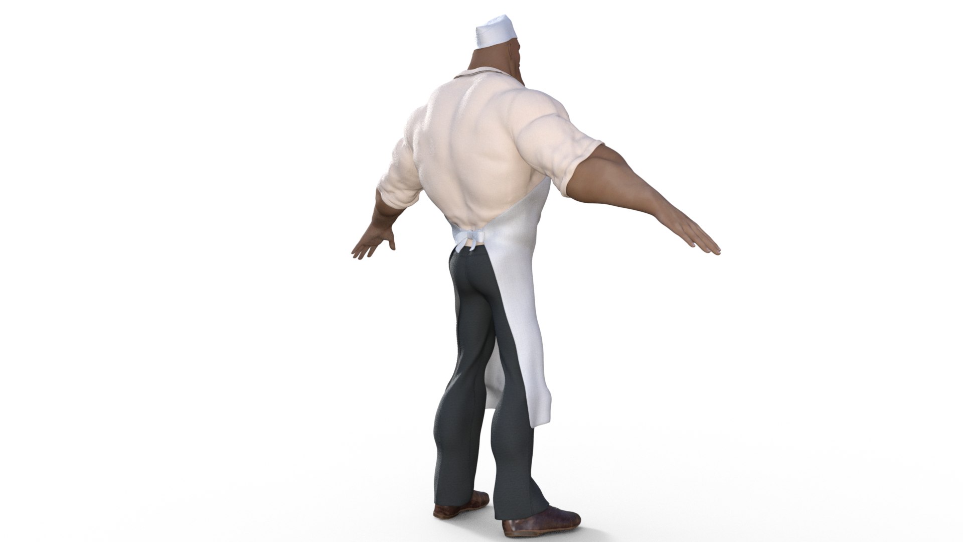 Cartoon Angry Butcher Rigged 3D Model - TurboSquid 2186910