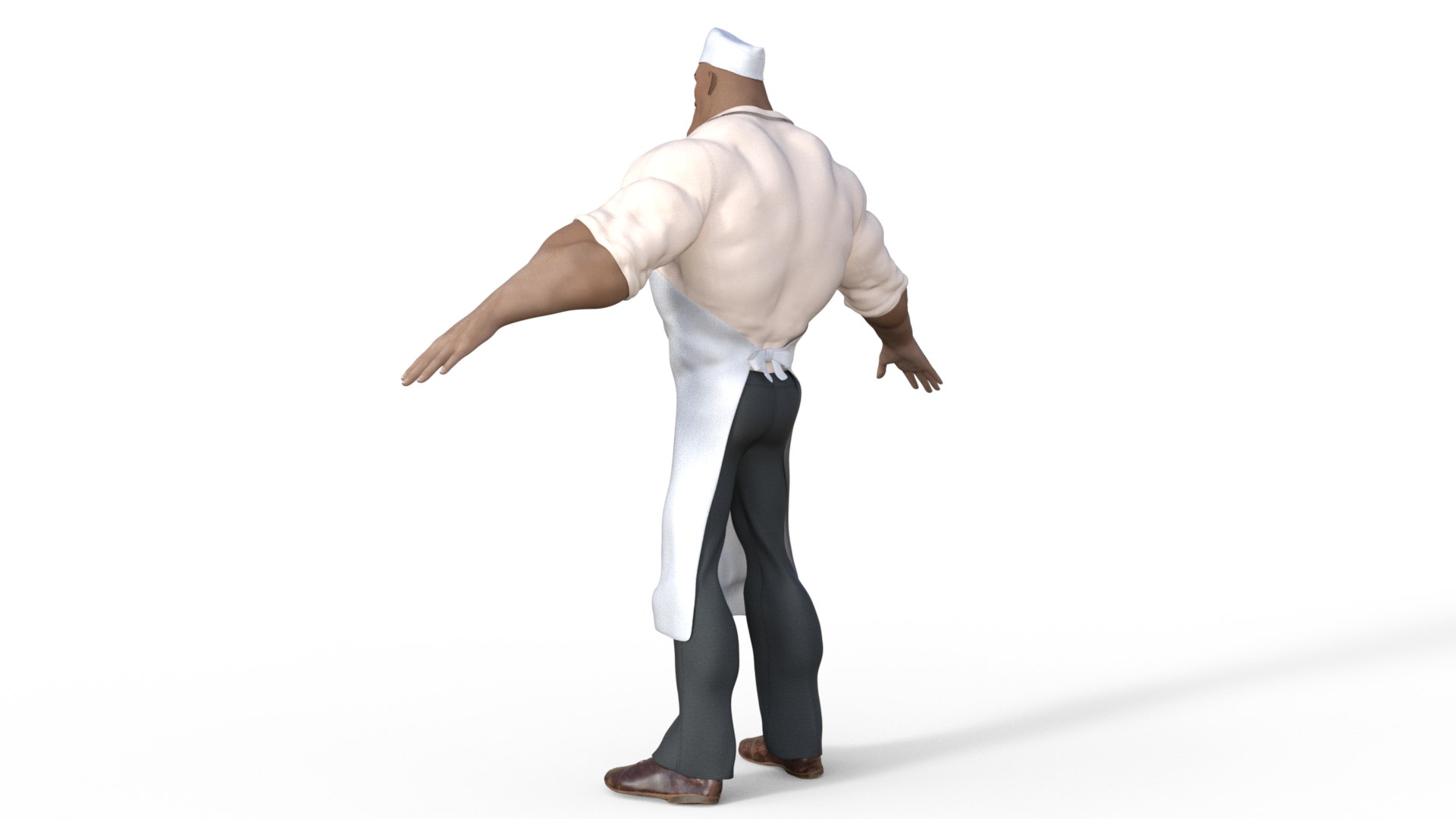 Cartoon Angry Butcher Rigged 3D Model - TurboSquid 2186910