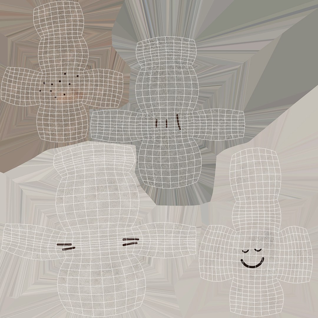 Stack Of Stable Pebble Stone With Smiling Face Model - TurboSquid 2276368