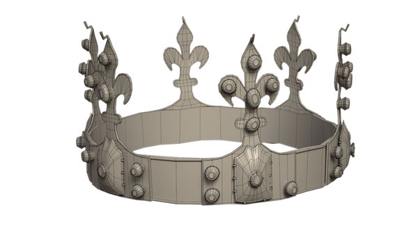 Old Medival Crown LowPoly PBR 3D model - TurboSquid 1766203