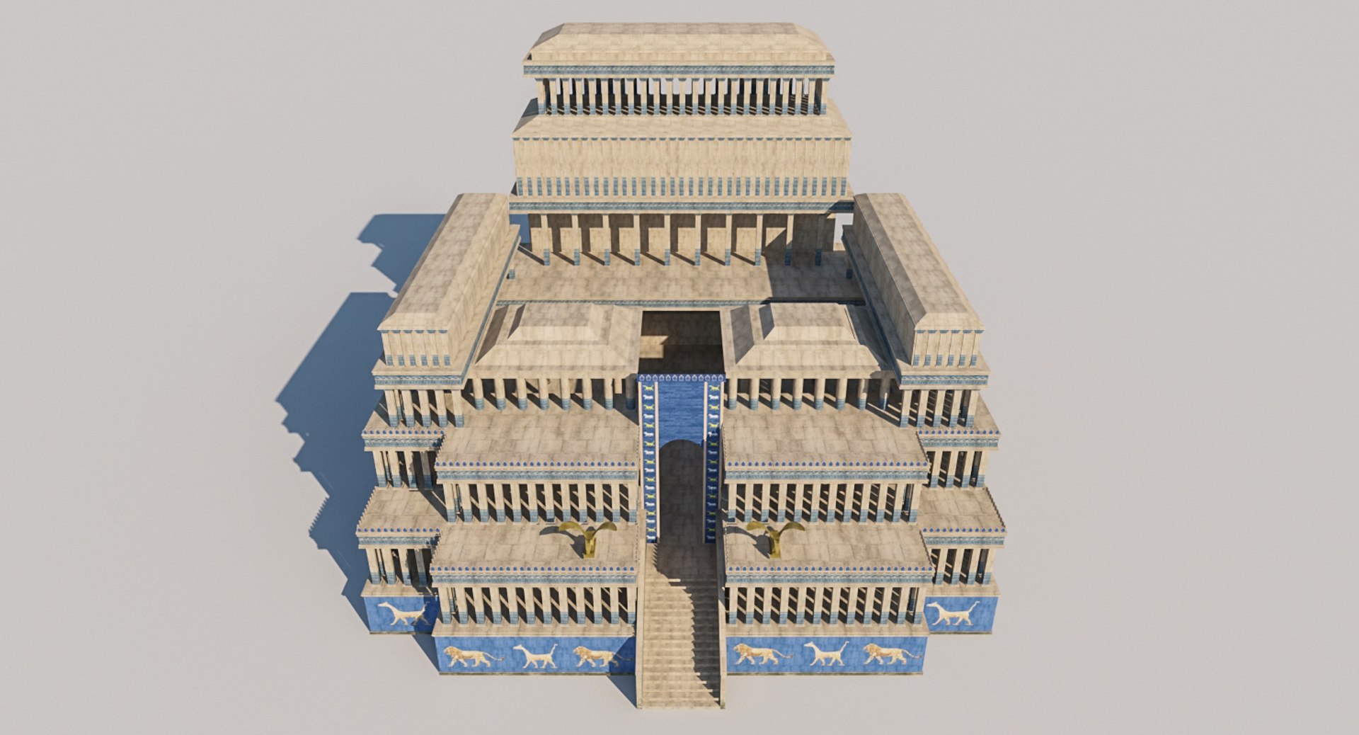 3D Ancient Temple - TurboSquid 1340361
