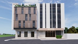 3D hotel building model - TurboSquid 1431138