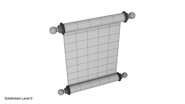 3D scroll roll - TurboSquid 1614764