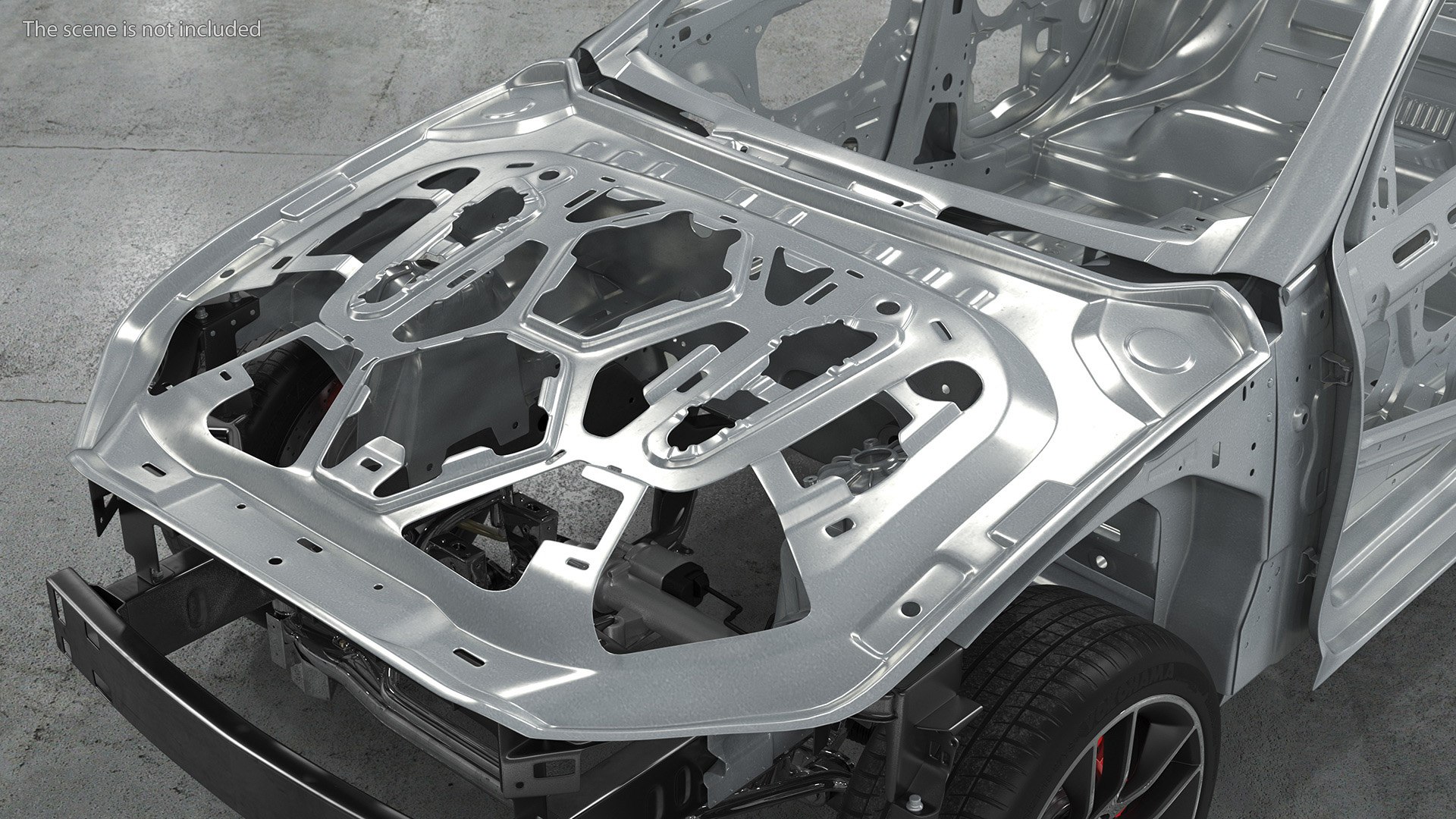 Automotive Hood Base Structure 3D Model - TurboSquid 2215826