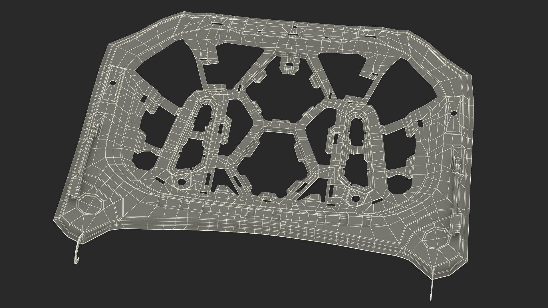 Automotive Hood Base Structure 3D Model - TurboSquid 2215826