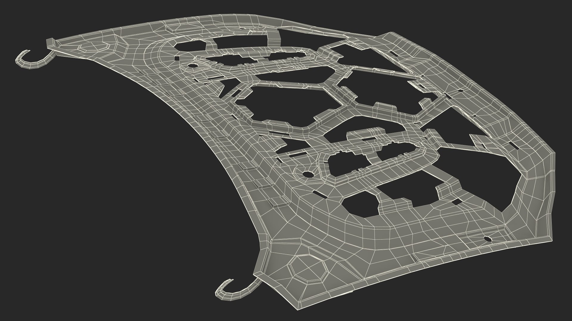 Automotive Hood Base Structure 3D Model - TurboSquid 2215826