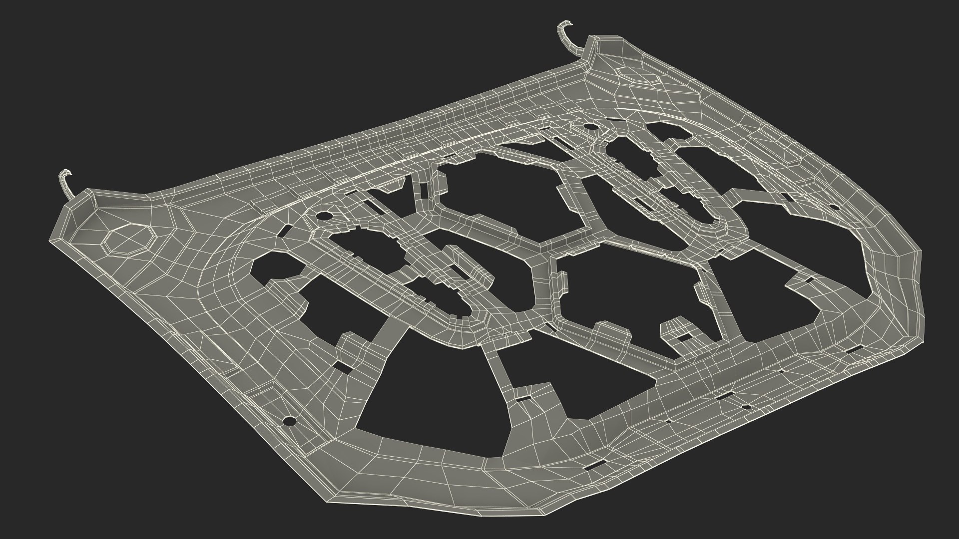 Automotive Hood Base Structure 3D Model - TurboSquid 2215826