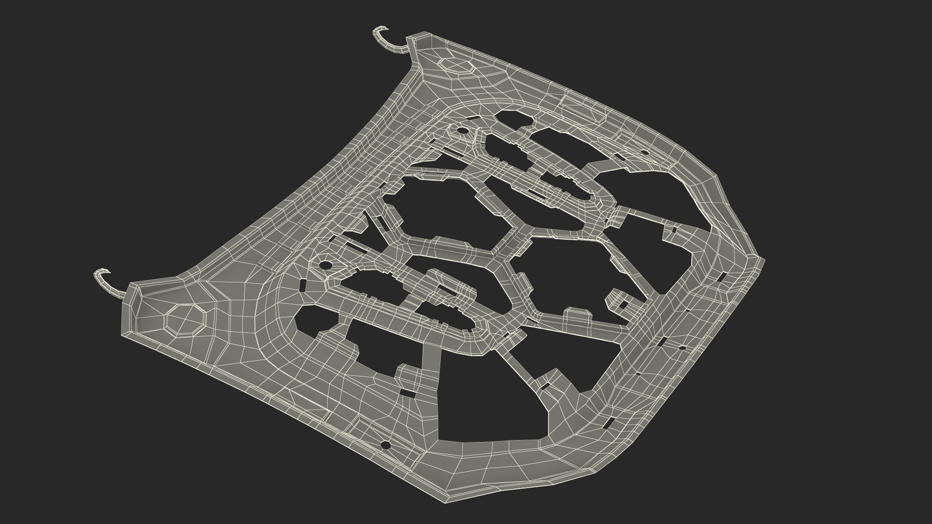 Automotive Hood Base Structure 3D Model - TurboSquid 2215826