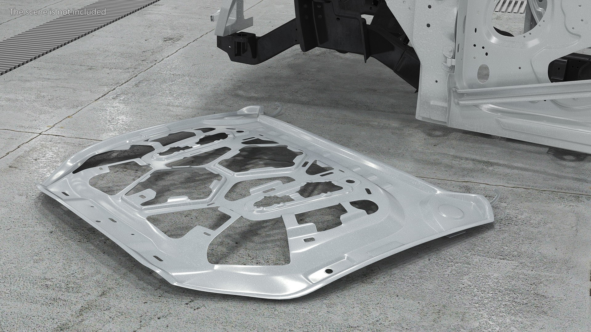 Automotive Hood Base Structure 3D Model - TurboSquid 2215826