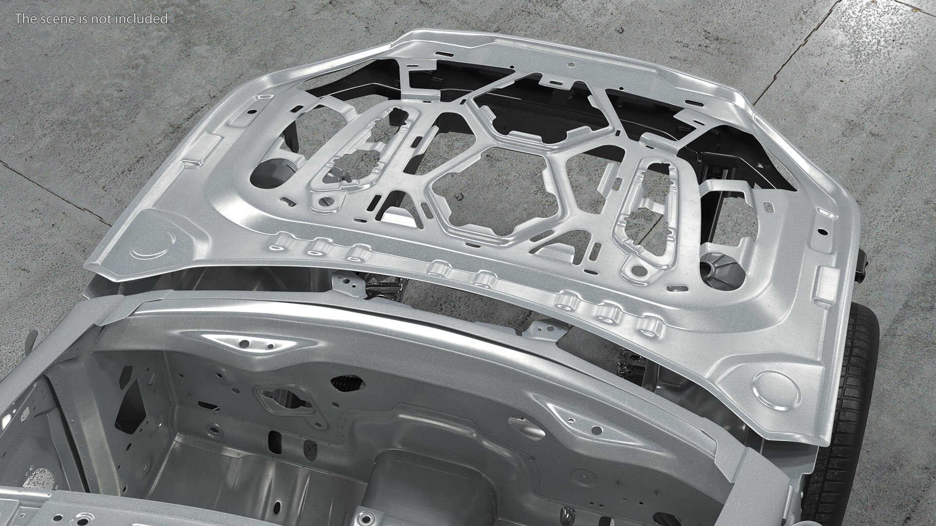 Automotive Hood Base Structure 3D Model - TurboSquid 2215826