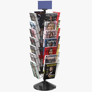free magazine rack 3d model