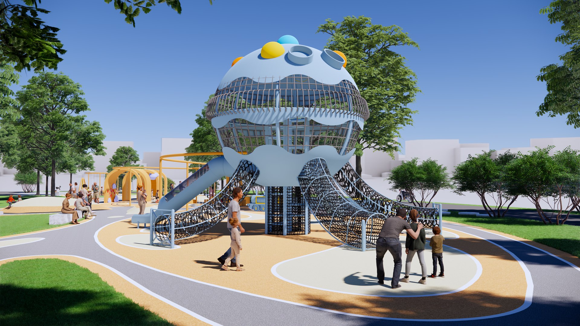 Octopus Theme Playground 3D Model - TurboSquid 2206624