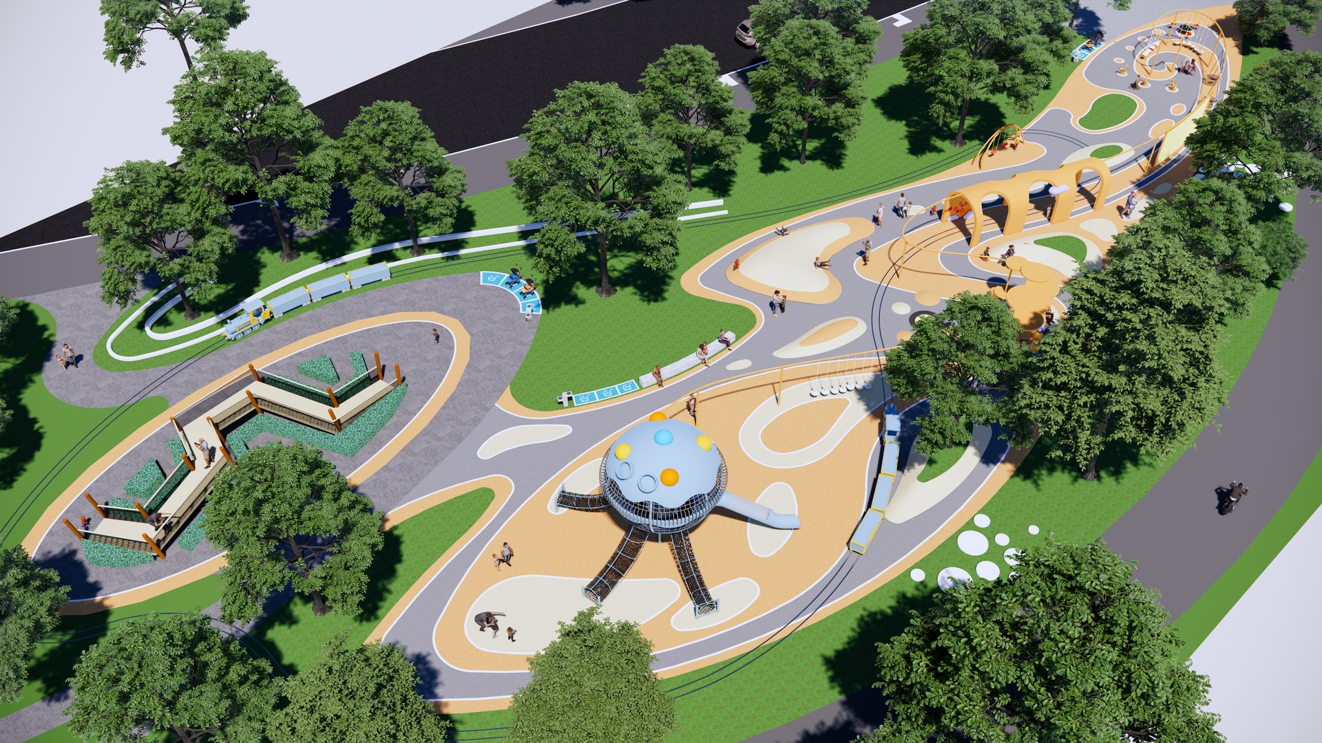 Octopus Theme Playground 3D Model - TurboSquid 2206624