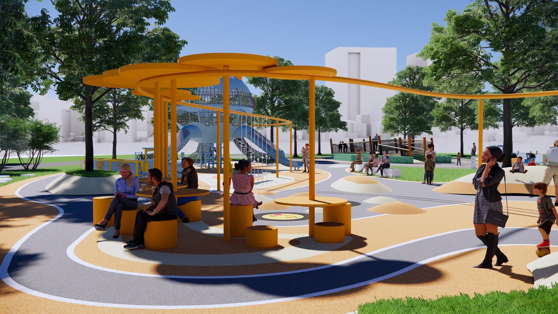 Octopus Theme Playground 3D Model - TurboSquid 2206624