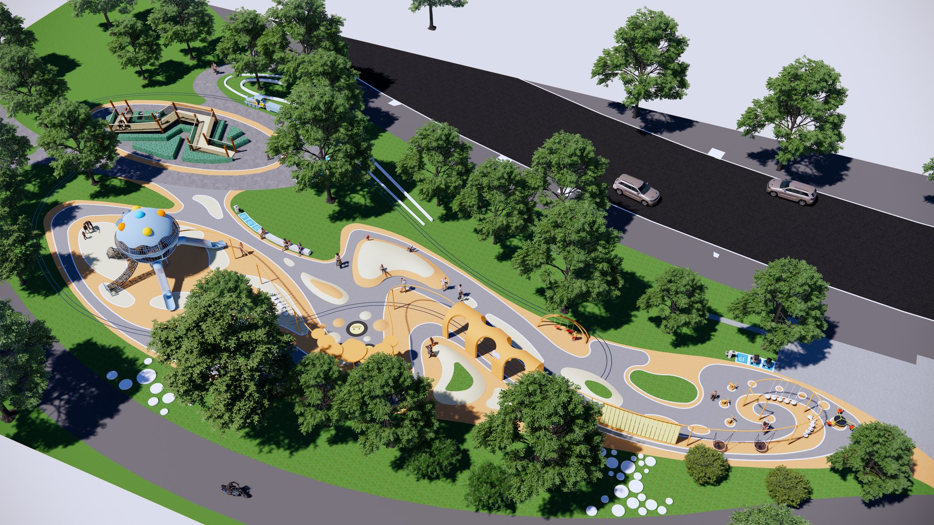 Octopus Theme Playground 3D Model - TurboSquid 2206624