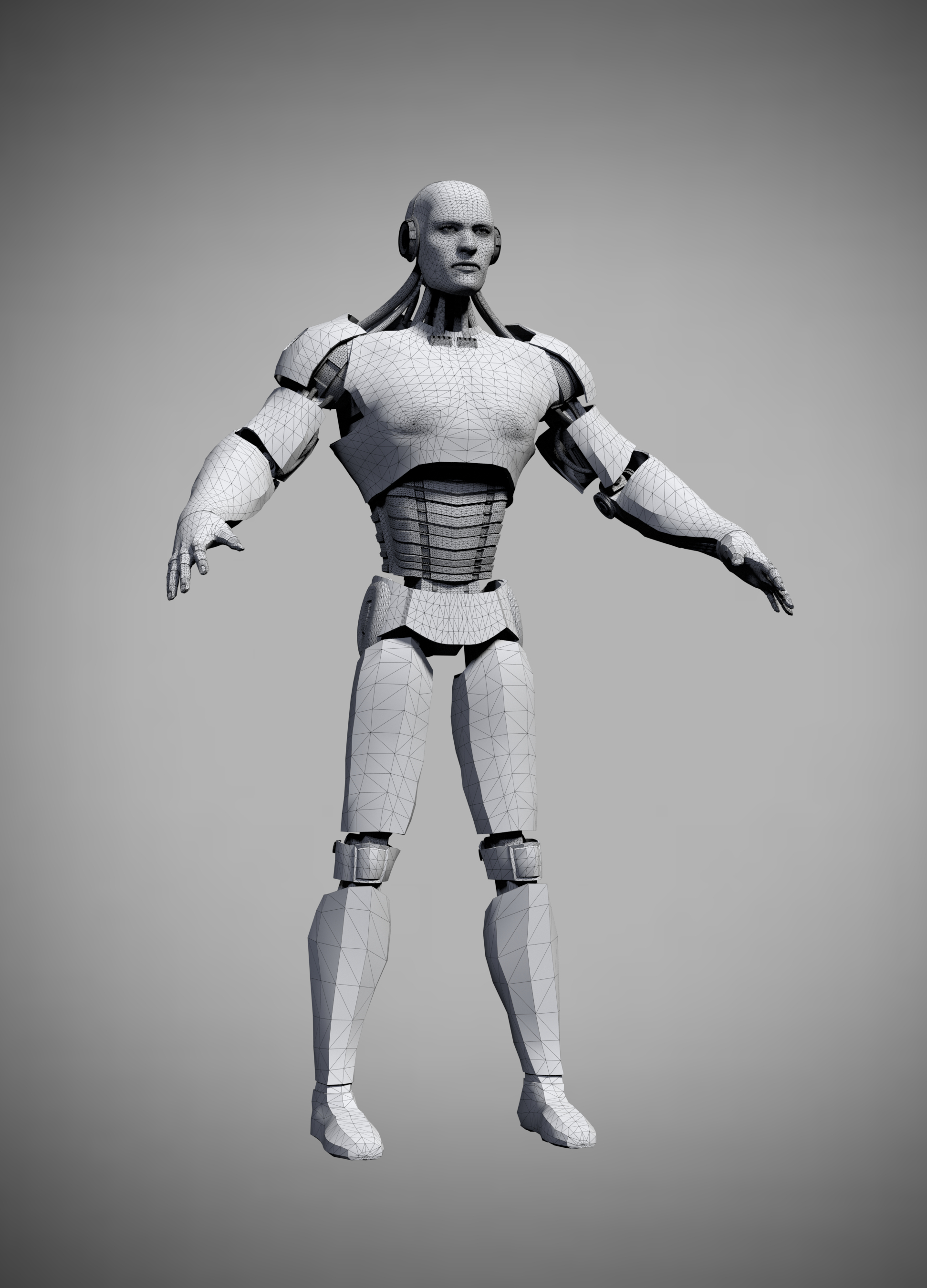 3d android male model
