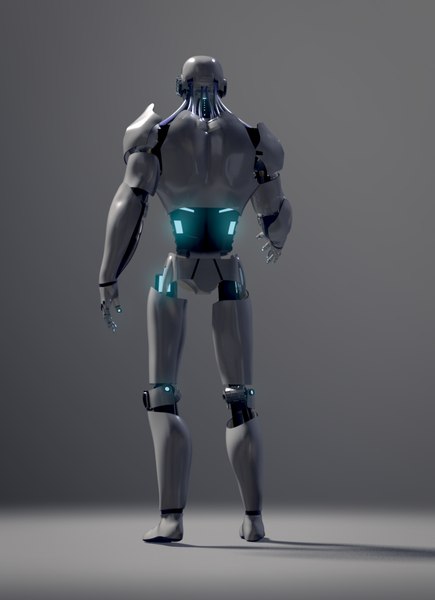 3d android male model