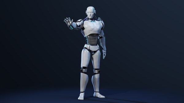 3d android male model