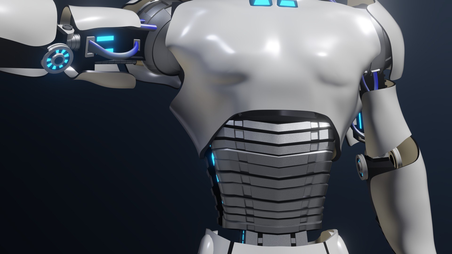 3d Android Male Model