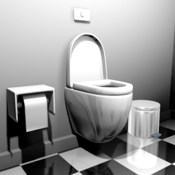 toilet 3d model