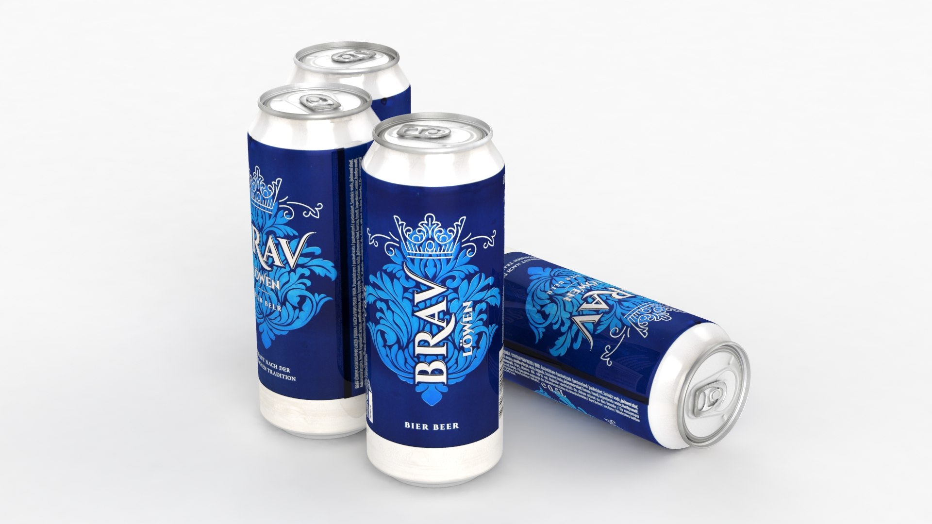 3D model Beer Can Brav Lowen 500ml 2021 - TurboSquid 1763741