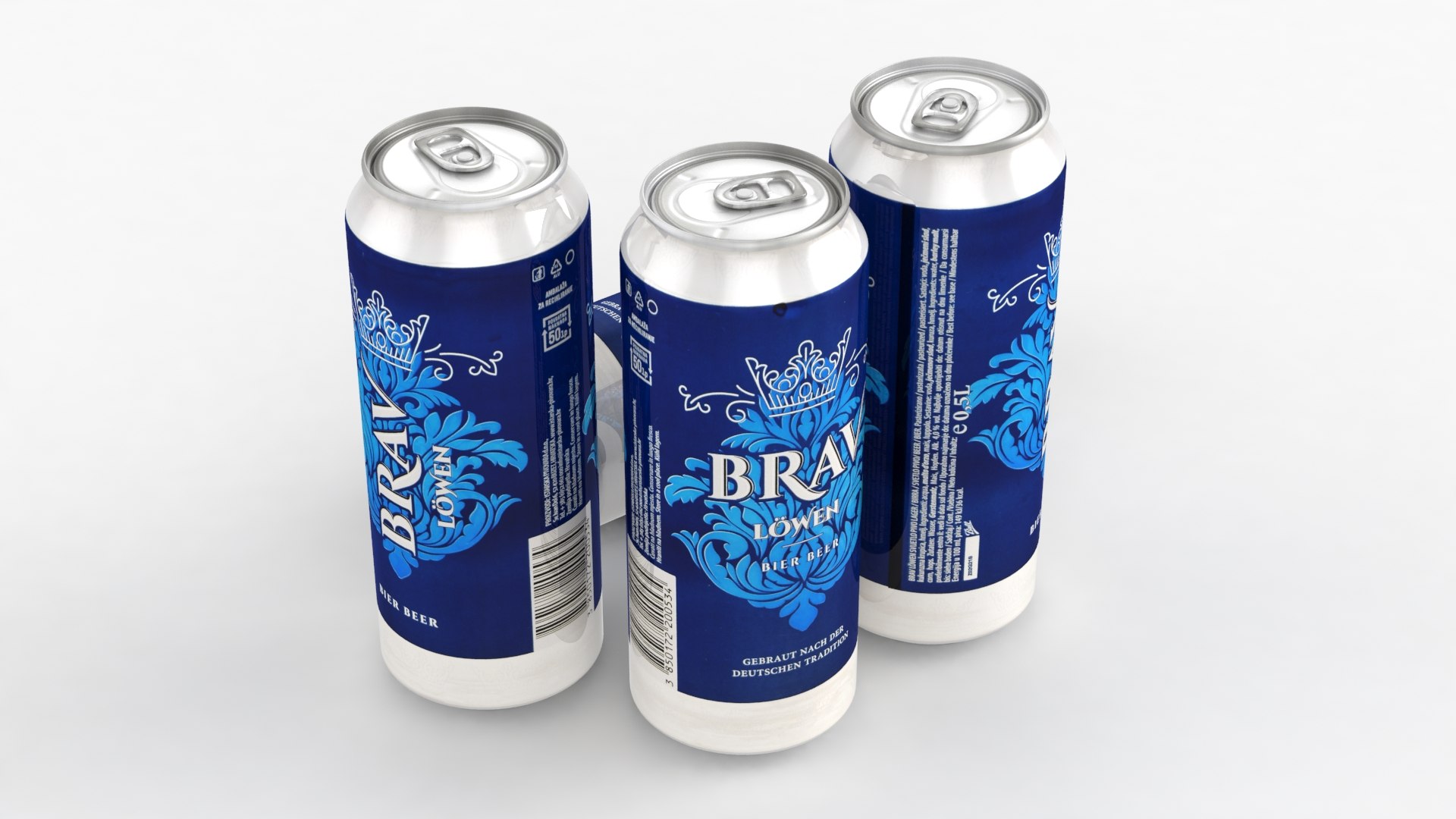 3D model Beer Can Brav Lowen 500ml 2021 - TurboSquid 1763741