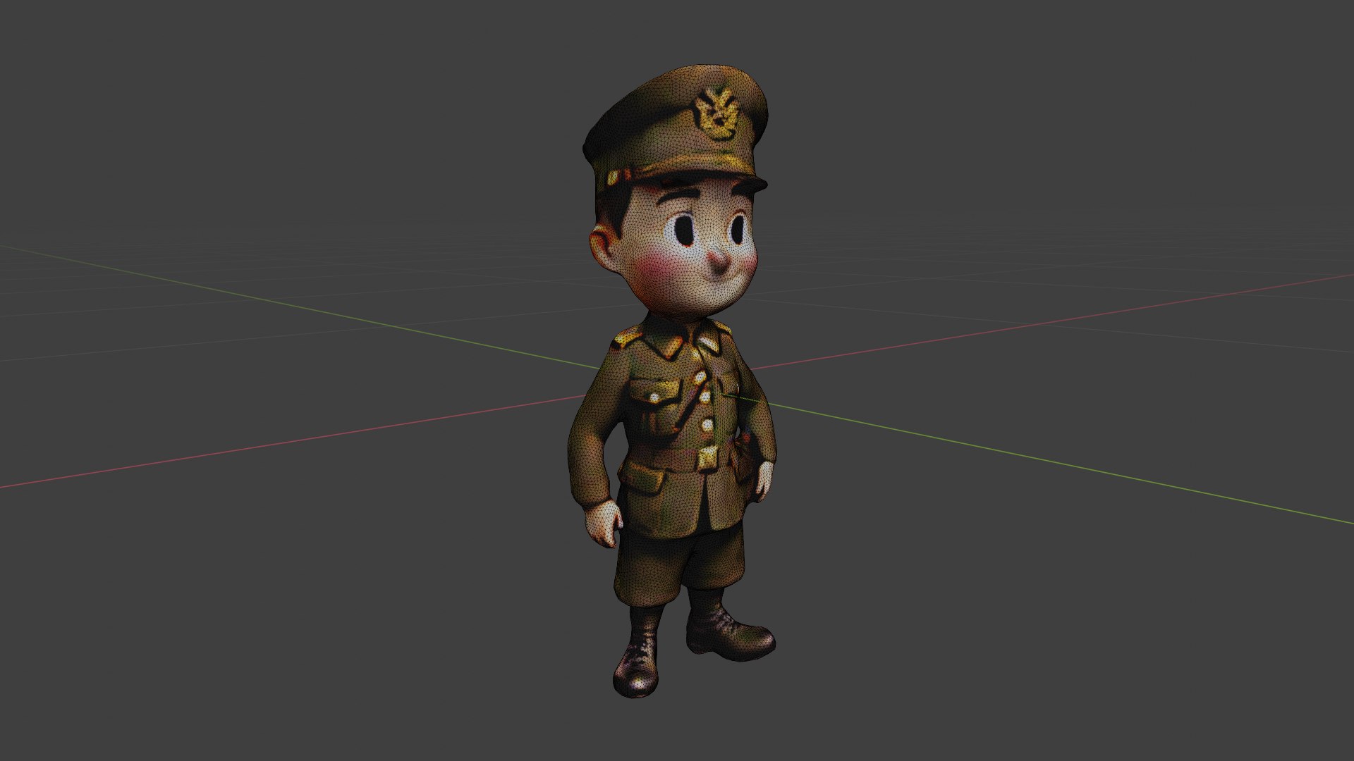 3D World War II Commander Soldier Model - TurboSquid 2128053