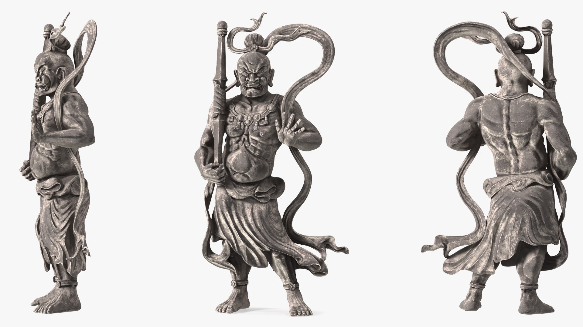 3D Nio Guardian Statue Model - TurboSquid 2092549