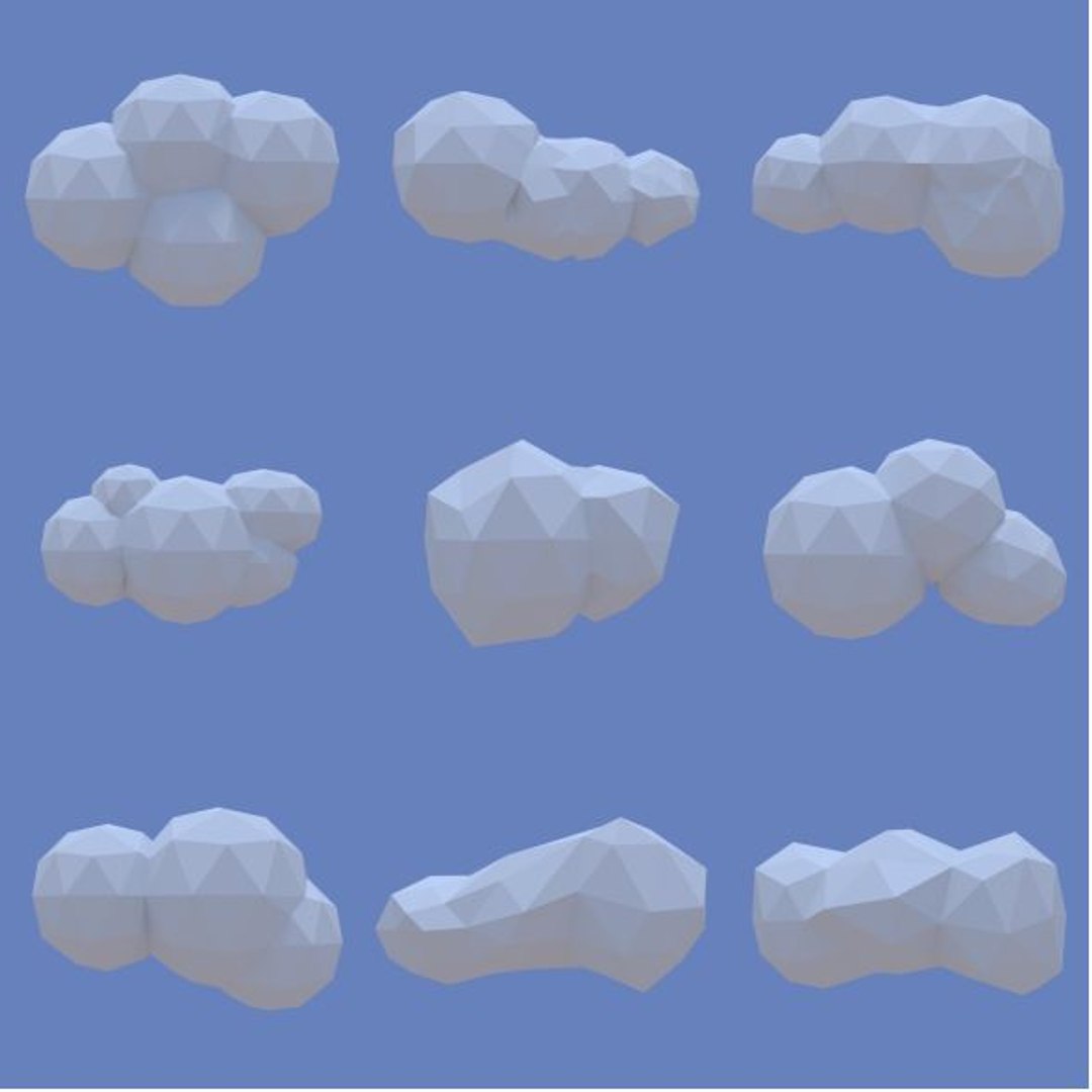 Clouds Pack 3d Model