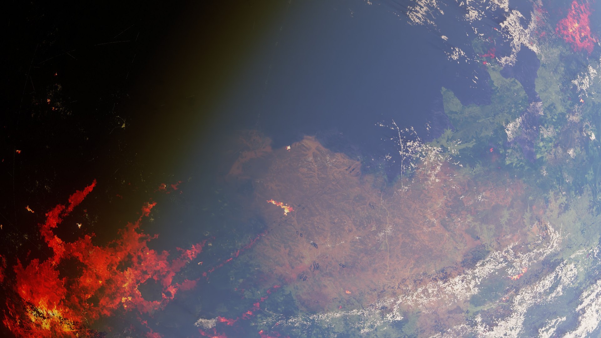 3D Alien Planet With Lava 16K Model - TurboSquid 1808553