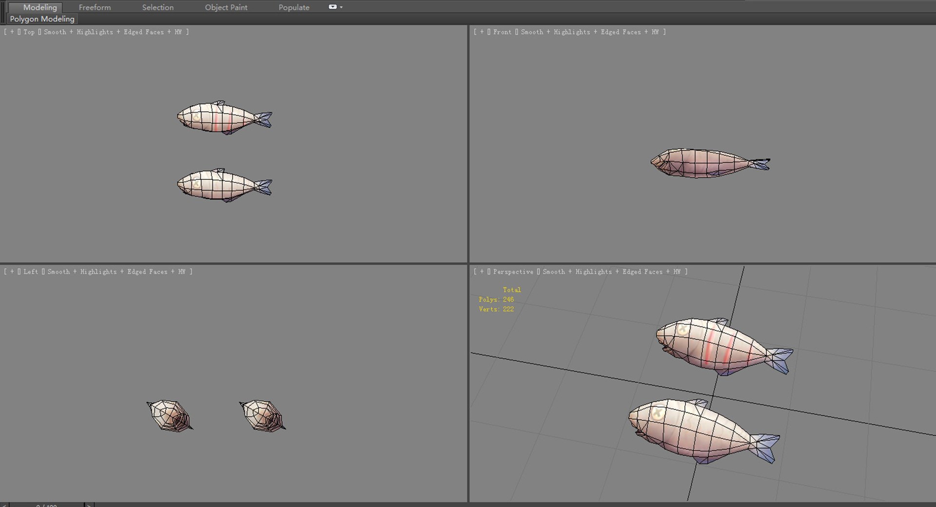 Cartoon Fish Low-poly 3D Model 3D - TurboSquid 1934345