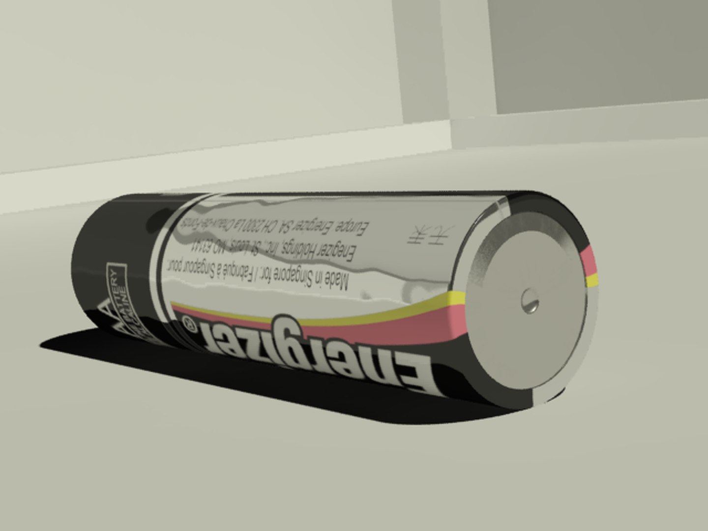 3d Aa Battery Model