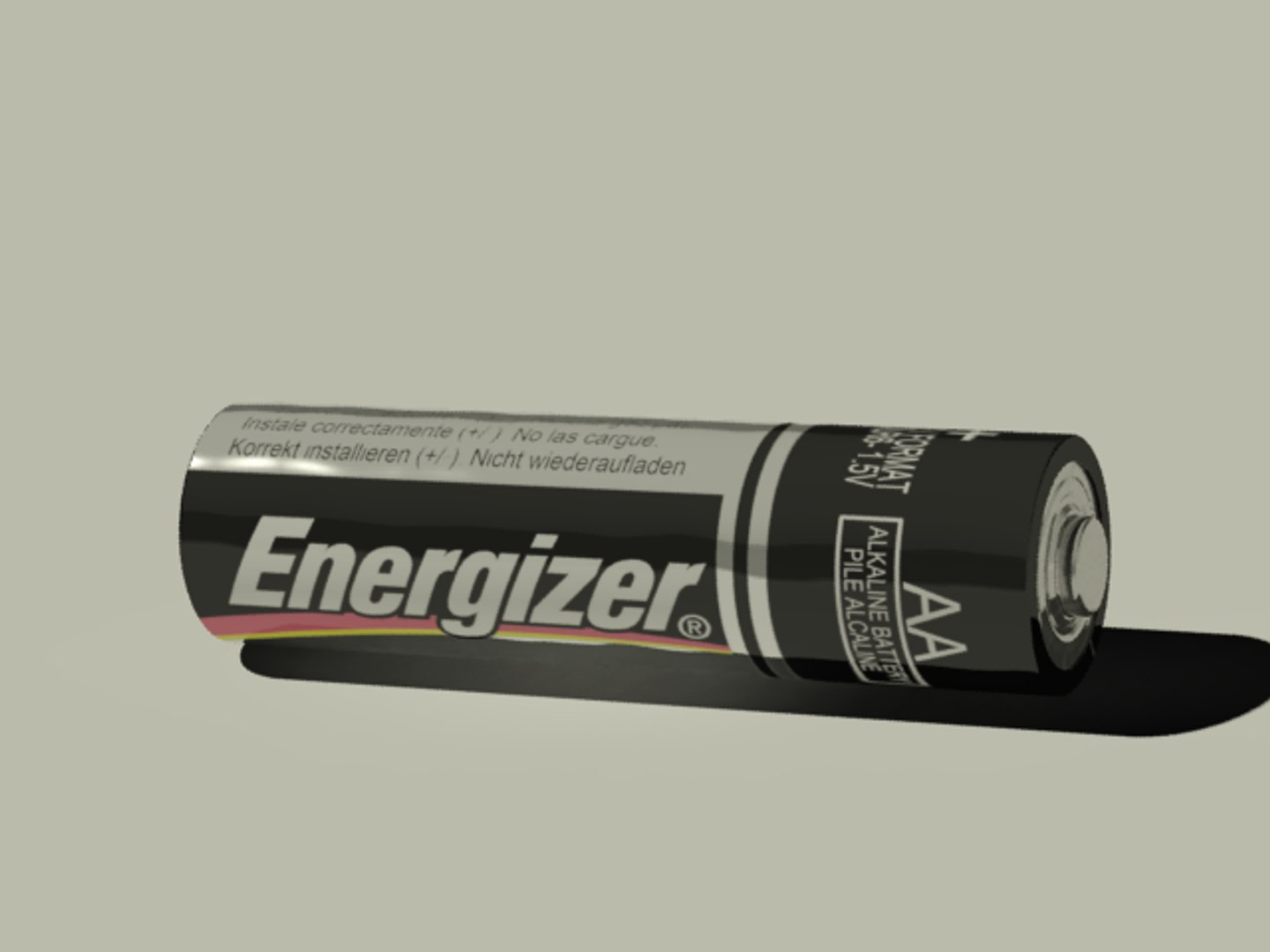 3d Aa Battery Model
