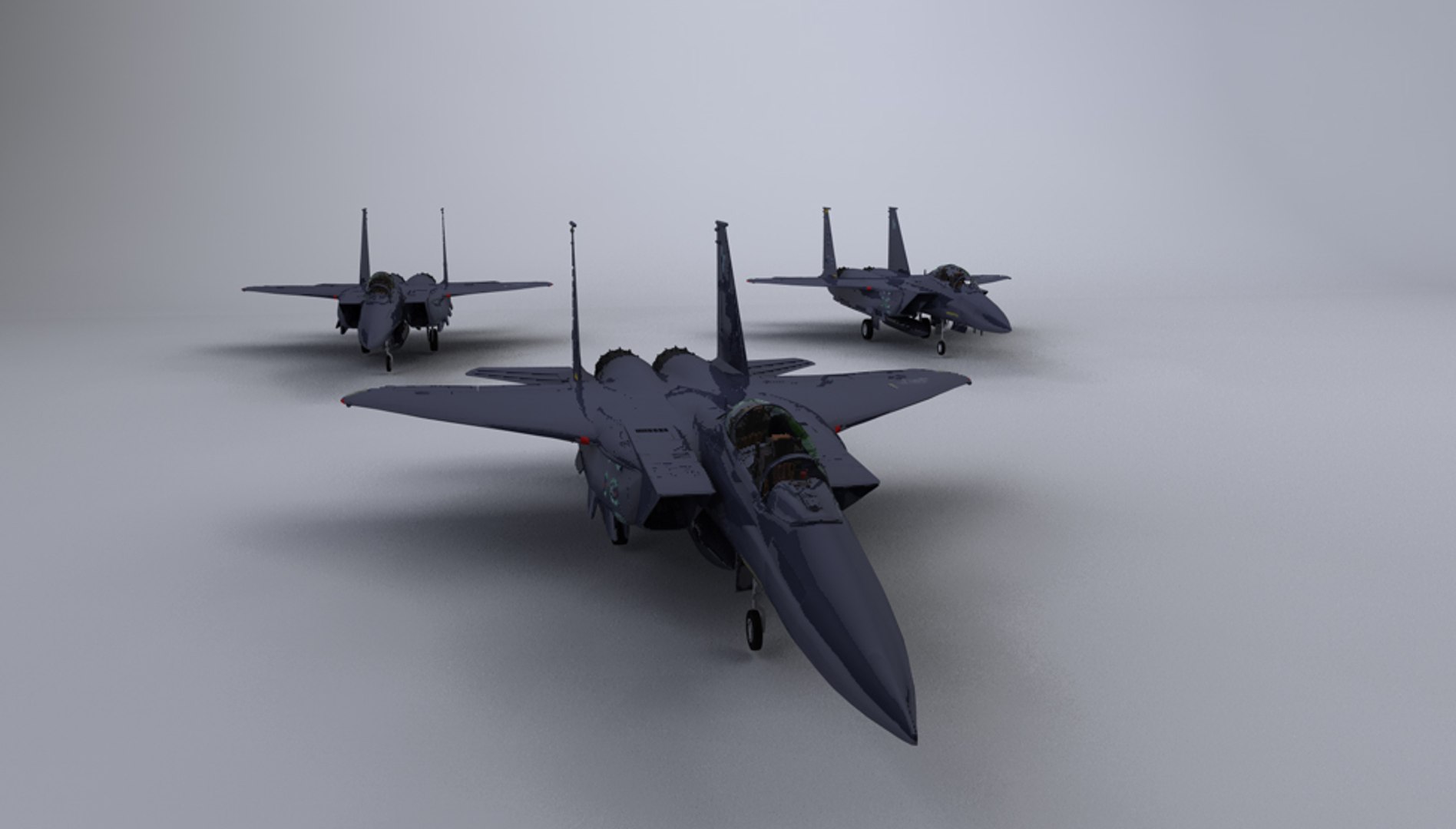 3d Model F-15 Fighter